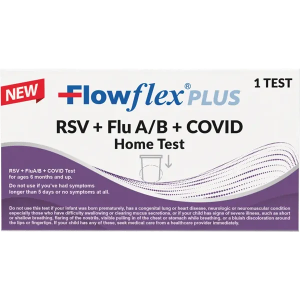 FlowFlex Plus RSV, Flu A&B COVID Home Test